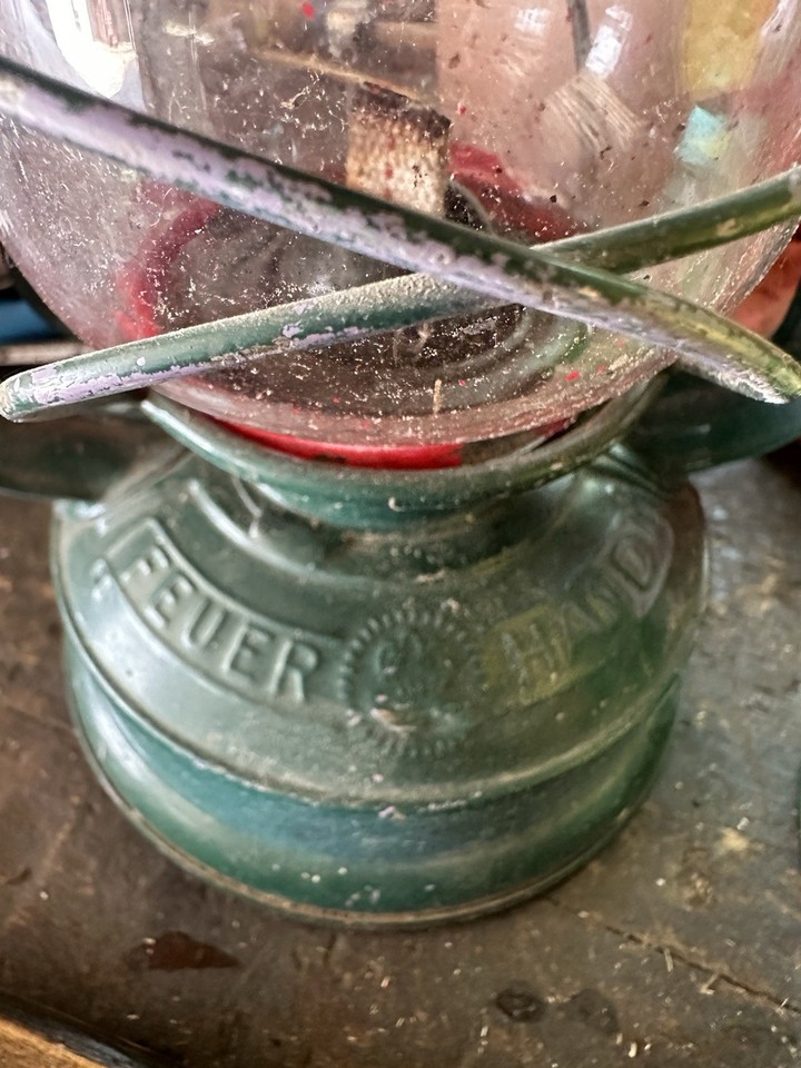 Vintage Feuer Hand 275 Baby Oil Storm Feuerhand Lantern Lamp Kerosene ...