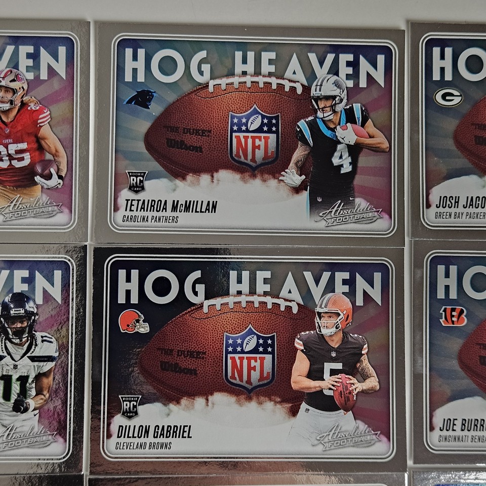 Absolute Football Hog Heaven Lot Of 10 Tetairoa McMillan Dillon Gabriel ...