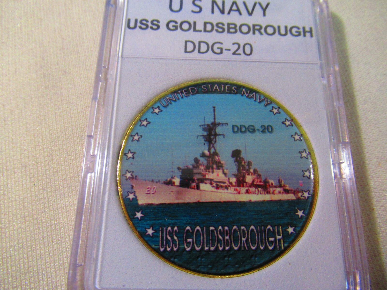US NAVY - USS GOLDSBOROUGH (DDG-20) Challenge Coin | eBay UK