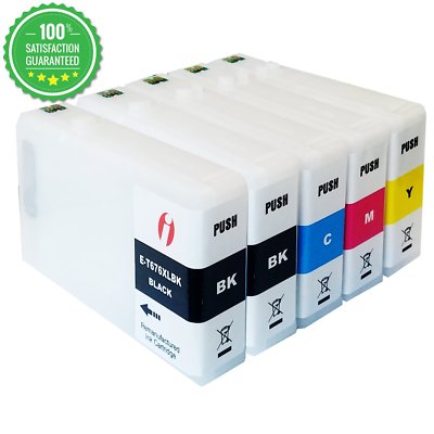 T676XL 676 XL Ink Cartridge For Epson WorkForce WP-4010 WP-4090 WP-4520 ...