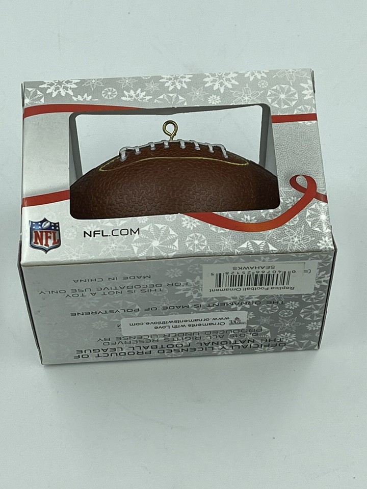 NFL-Seattle Seahawks Tailgate Christmas Football Ornament-Go Seahawks ...