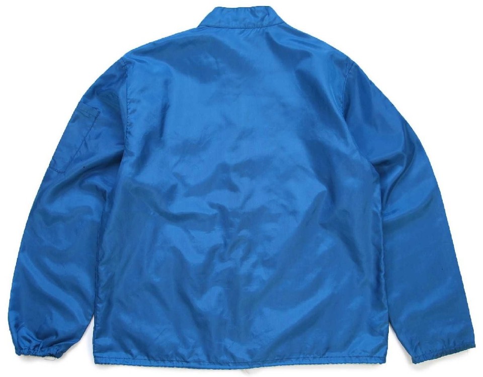 80s Camaro Racing Jacket with patches stand collar Nylon Blue | eBay UK