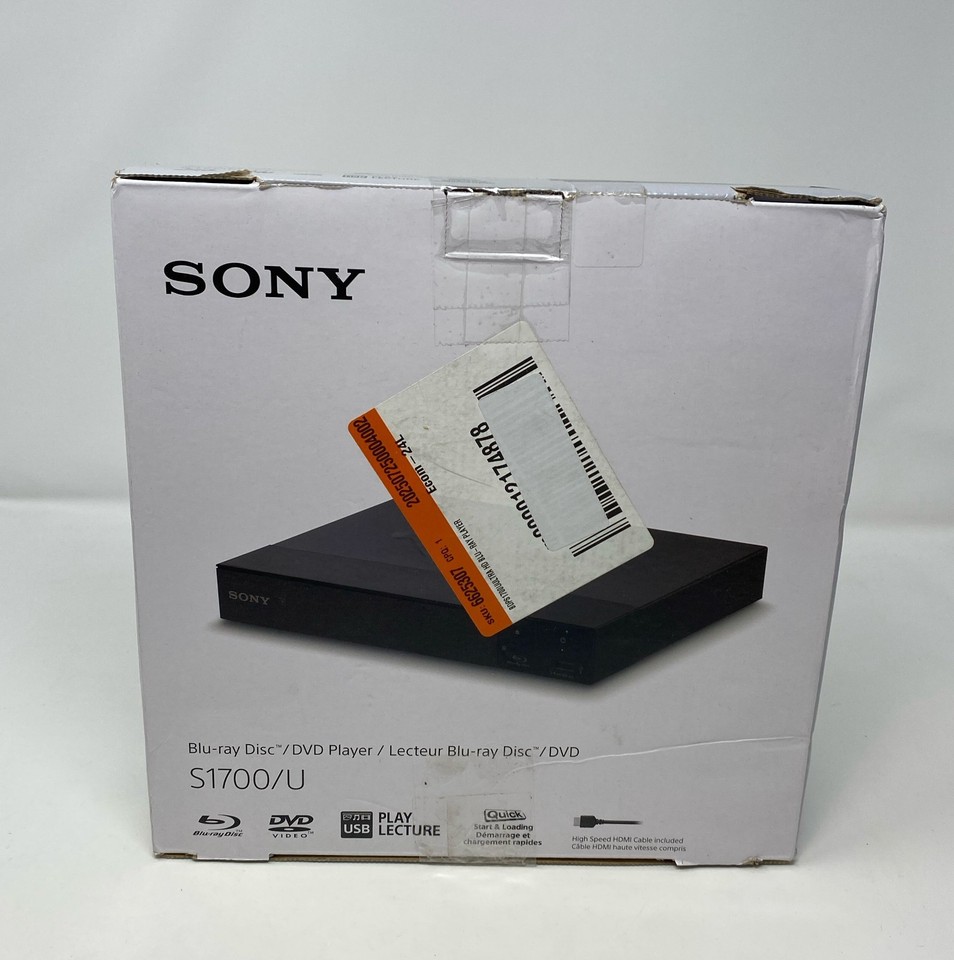 Sony BDP-S1700U Blu-ray/DVD Player with HDMI Cable - Black | eBay