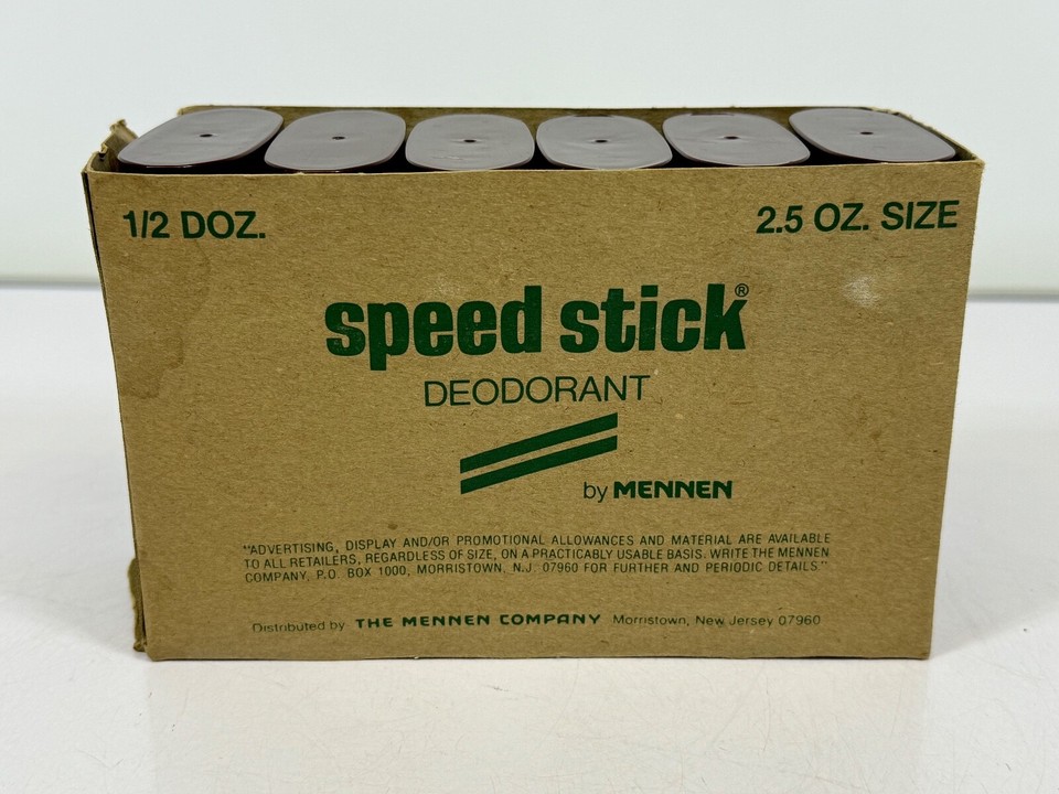 VINTAGE 6 PCS. Speed Stick Deodorant Spice Scent by Mennen 2.5 oz. Size ...
