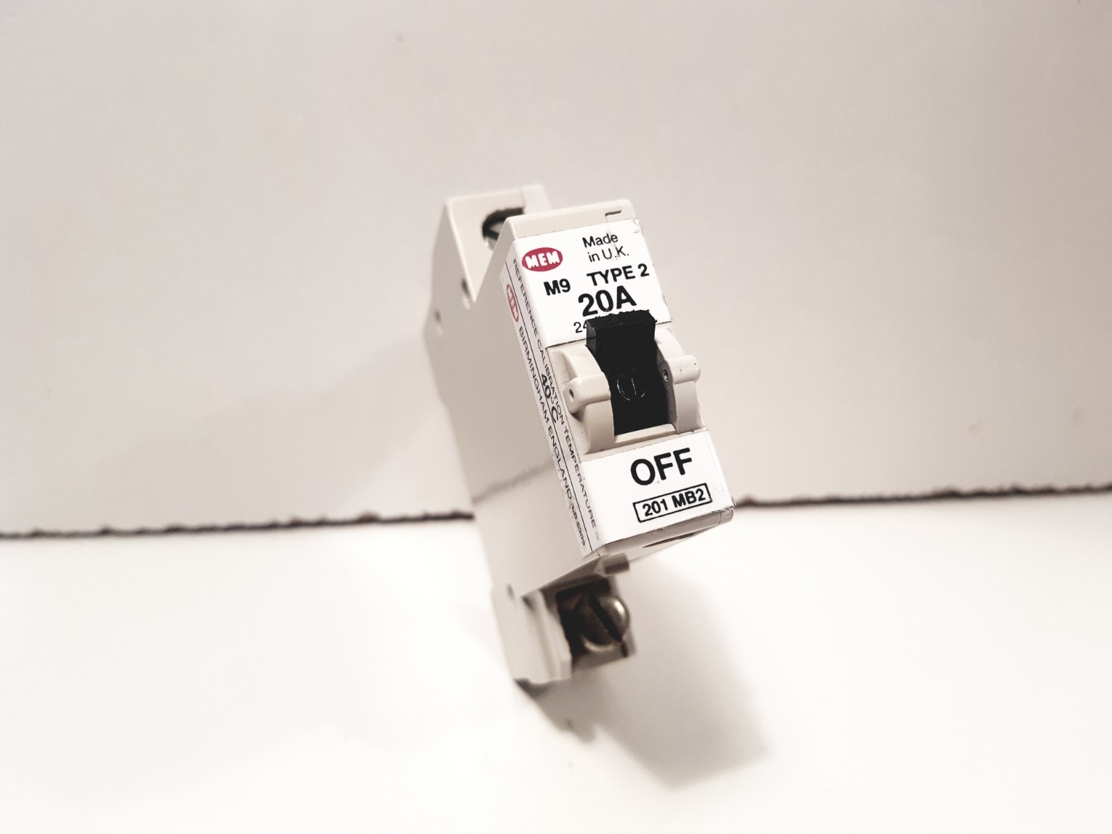 MEM MEMSHIELD 1 MCB CIRCUIT BREAKERS M9 6A 10A 16A 20A 32A TYPE 2, 3, 4 ...