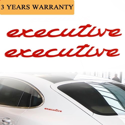 2pcs Red Letter ' Executive ' Badge Emblem Car Truck Fender Side ...