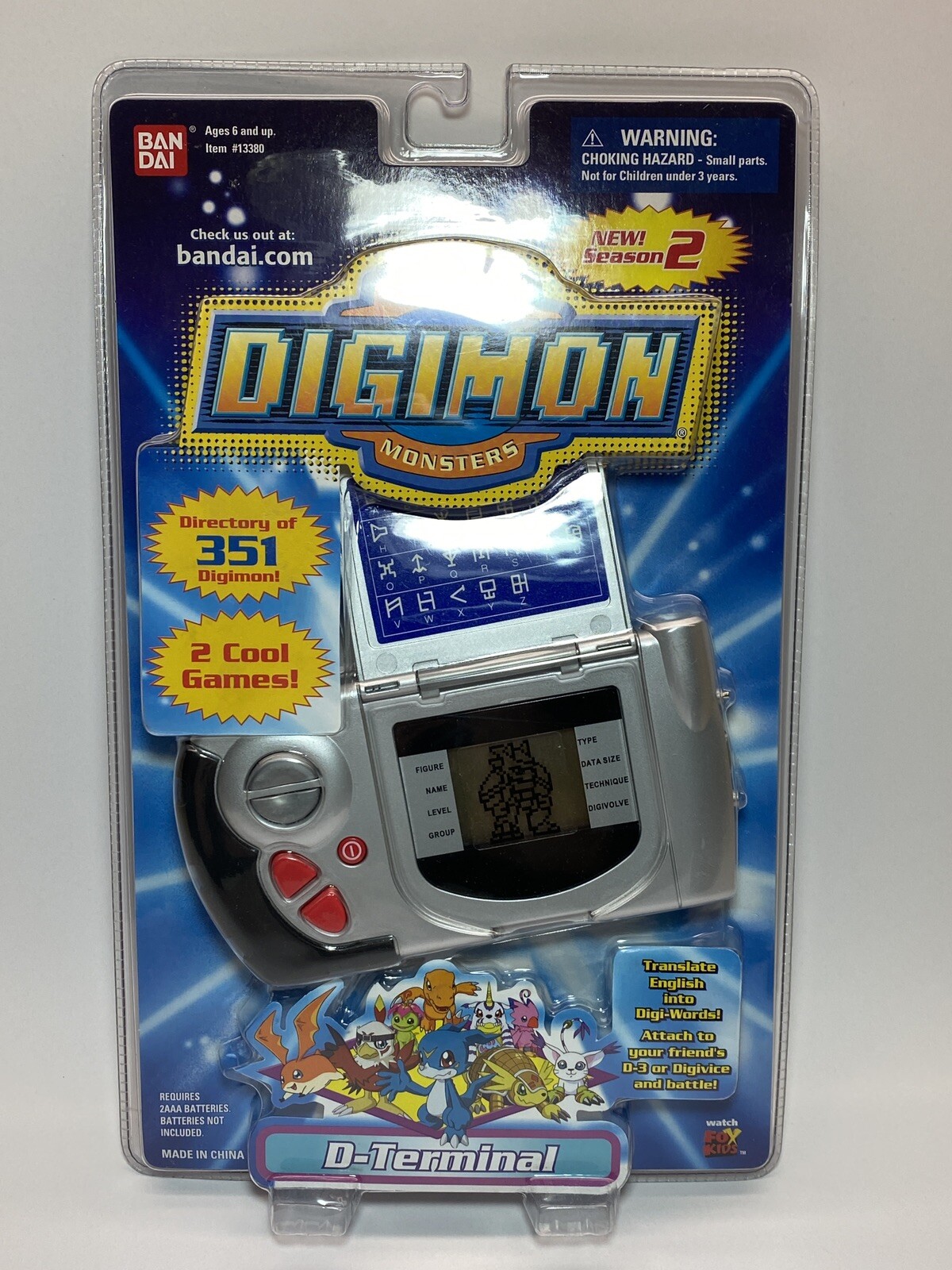 RARE Bandai Digimon Digivice D-terminal Handheld Digital Monsters 1997 ...