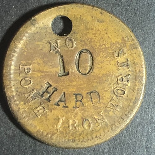Rome, NY Rome Iron Works "10 Hard" Brass Trade Token 18mm C1866-90 ...