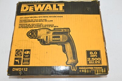 DEWALT DWD112 3/8 inch VSR Drill With Keyless Chuck NEW | eBay