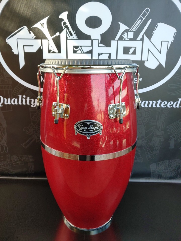 Gon Bops Roberto Quintero Red Sparkle Set Conga 11.50" & Tumba 12.25" | eBay
