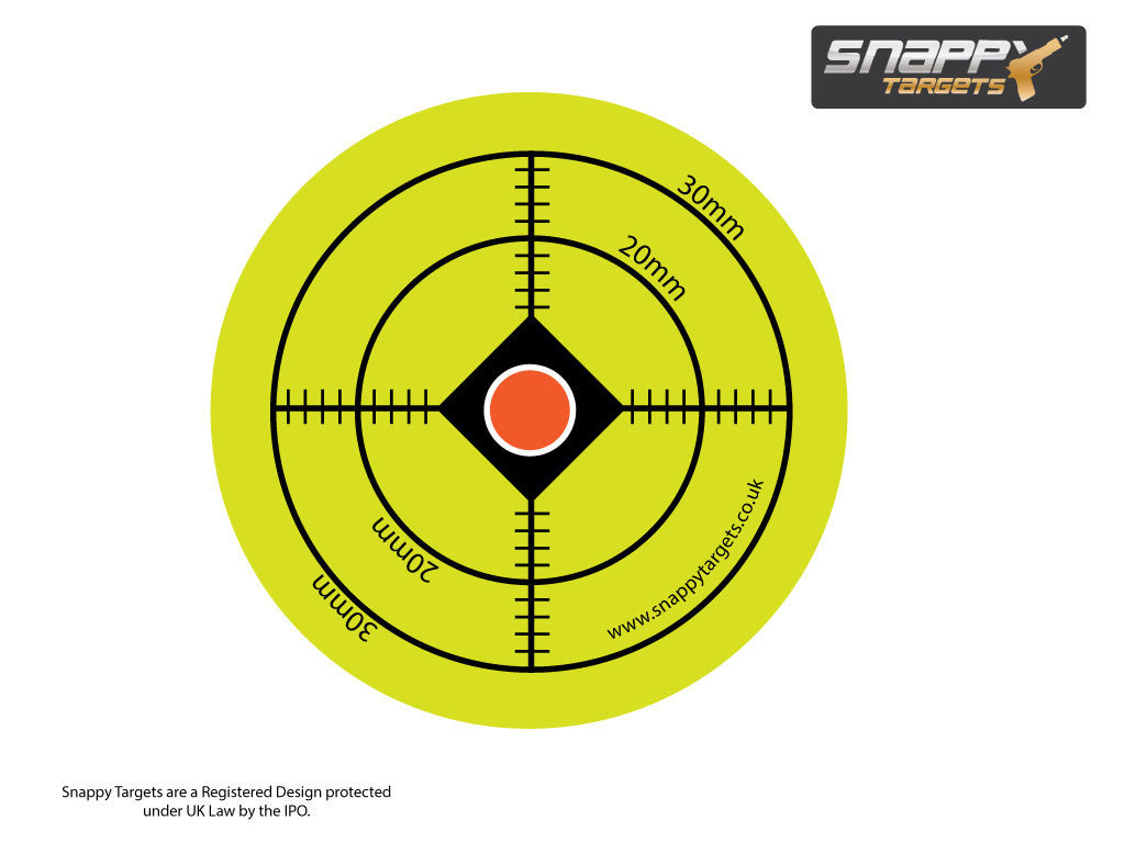 Self Adhesive Target Shooting Stickers for Airgun, Air Rifle and and ...