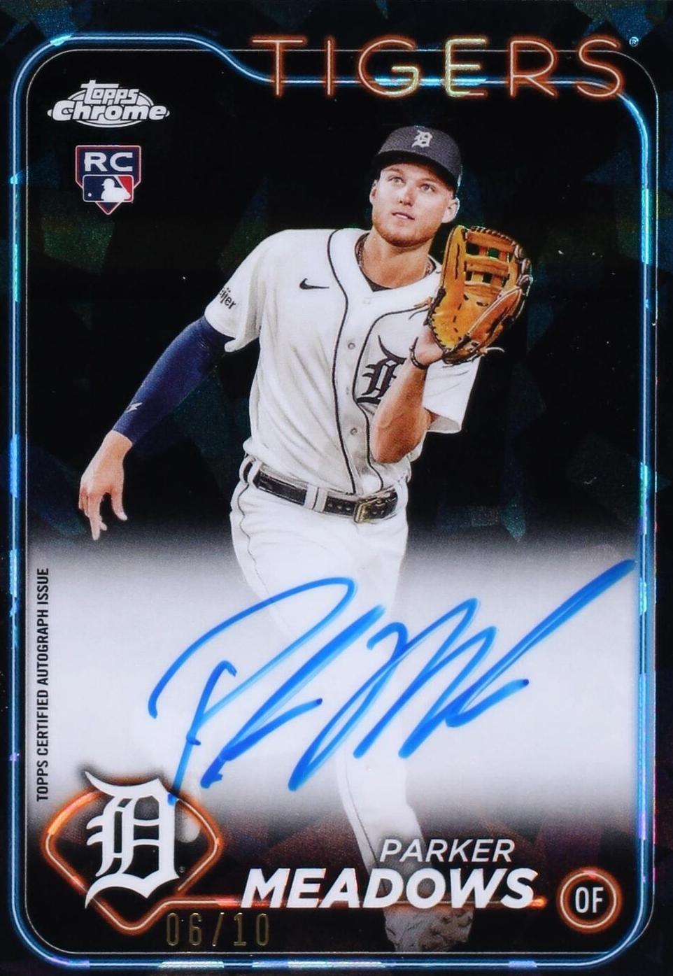 2024 Topps Chrome Sapphire Edition - Autographs Parker Meadows #CSA-PM ...