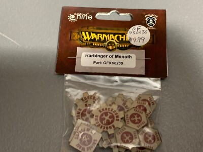 A4809 HORDES WARMACHINE TOKEN SET MENOTH HARBINGER | eBay