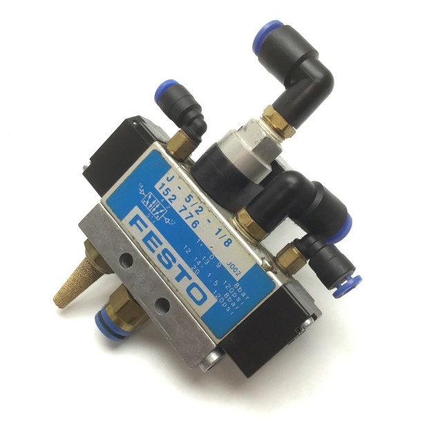 Festo J-5/2-1/8 Pneumatic Pilot Valve, With PPL-1/8 Signal Generator ...