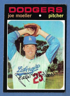 VINTAGE 1971 TOPPS BASEBALL CARD #288 JOE MOELLER LOS ANGELES DODGERS ...