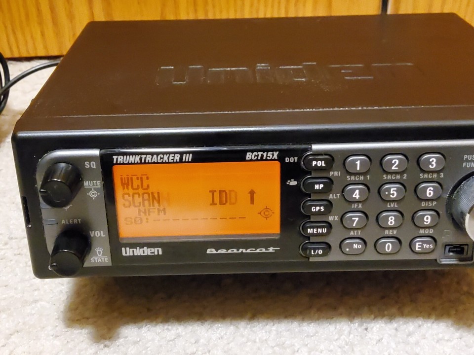 Uniden Scanners BCT15X 9000 TrunkTracker III Base Unit Tested ...