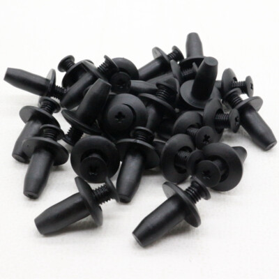 25Pcs Fits Ford Bumper Fender Push-Type Retainer Clip Nylon Fastener ...