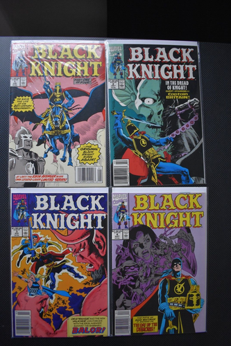 Black Knight #1-4 Complete Marvel Newsstand Set 1990 Dane Whitman ...