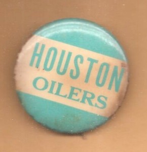 HOUSTON OILERS ORGINAL/VINTAGE 1960s AFL LOGO 1 3/4 BUTTON | eBay