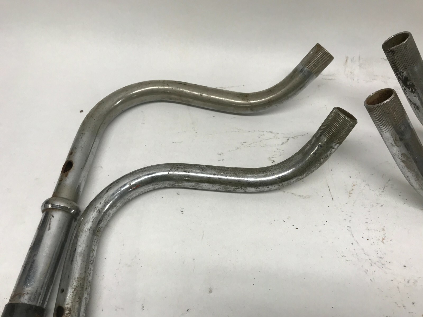 Harley Ironhead Sportster 2 Piece Buckhorn Handlebars not perfect sets ...