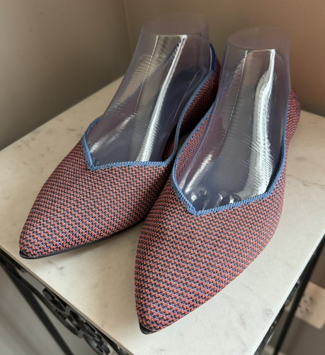 Rothy’s The Point Women's Size 12 Tangerine Triple Stitch Slip On ...