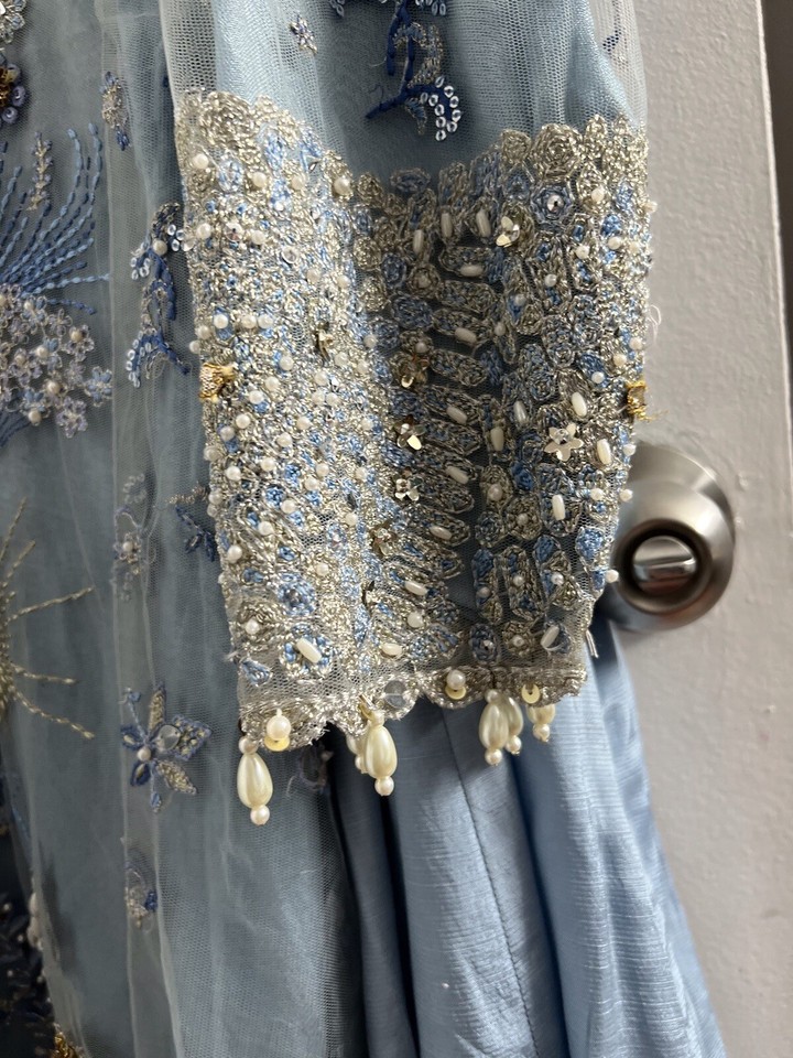 Designer Zaha Pakistani Maxi Dress With Hand Work For Party Wear | eBay