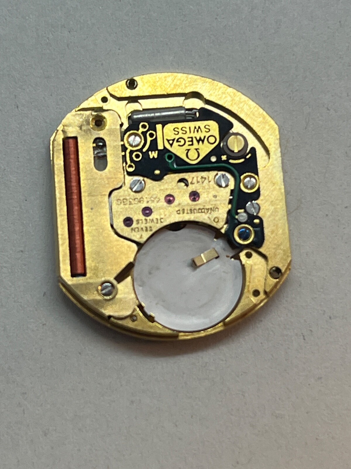 #836 ORIGINAL OMEGA 1417 UHRWERK TEILE LOT DEFEKT BASTLER ERSATZTEIL ...