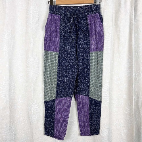 Saturday Sunday By Anthropologie Patchwork Lounge Pants purple gray ...