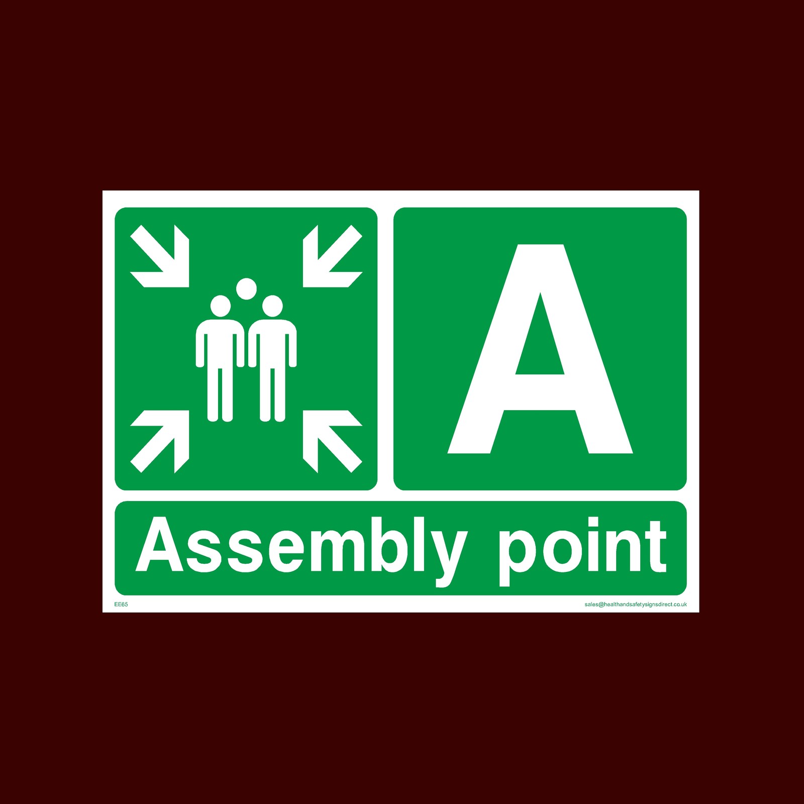 Fire Assembly Point A, B, C / Muster Point / Emergency - Plastic Sign ...