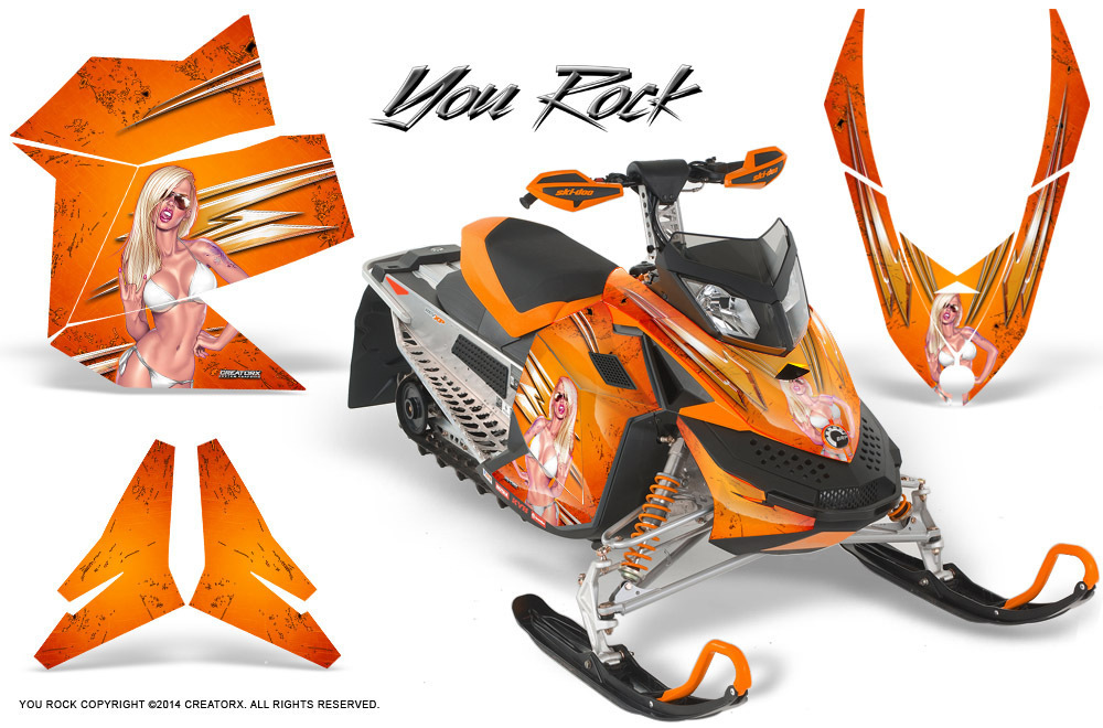 SKI-DOO REV XP SNOWMOBILE SLED GRAPHICS KIT WRAP DECALS CREATORX YRO | eBay