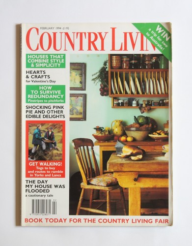 Vintage Country Living Magazine - Feb 1994 | eBay UK