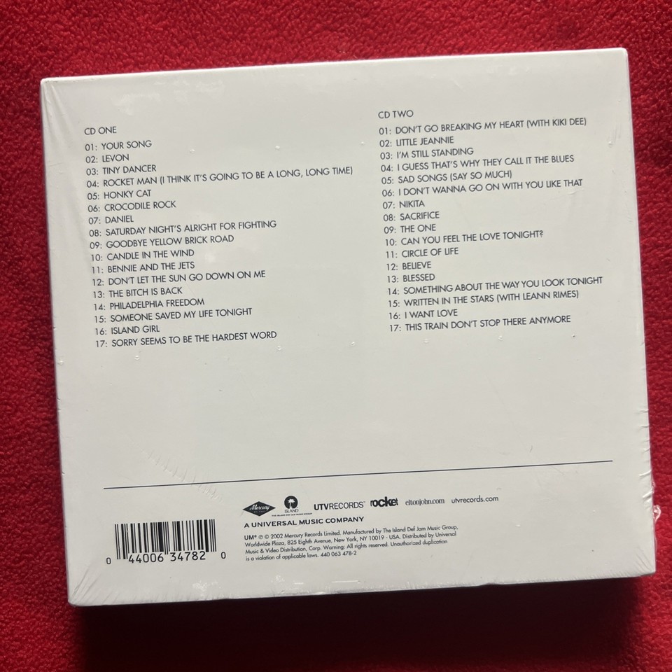 Greatest Hits 1970-2002 by Elton John (CD, 2002) NEW SEALED ...