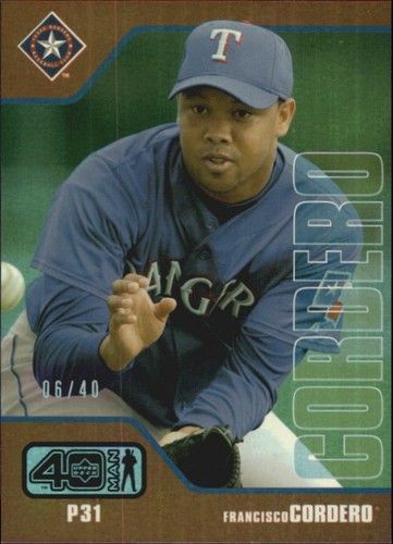 2002 Upper Deck 40 Man - Francisco Cordero #236 Electric Rainbow /40 ...