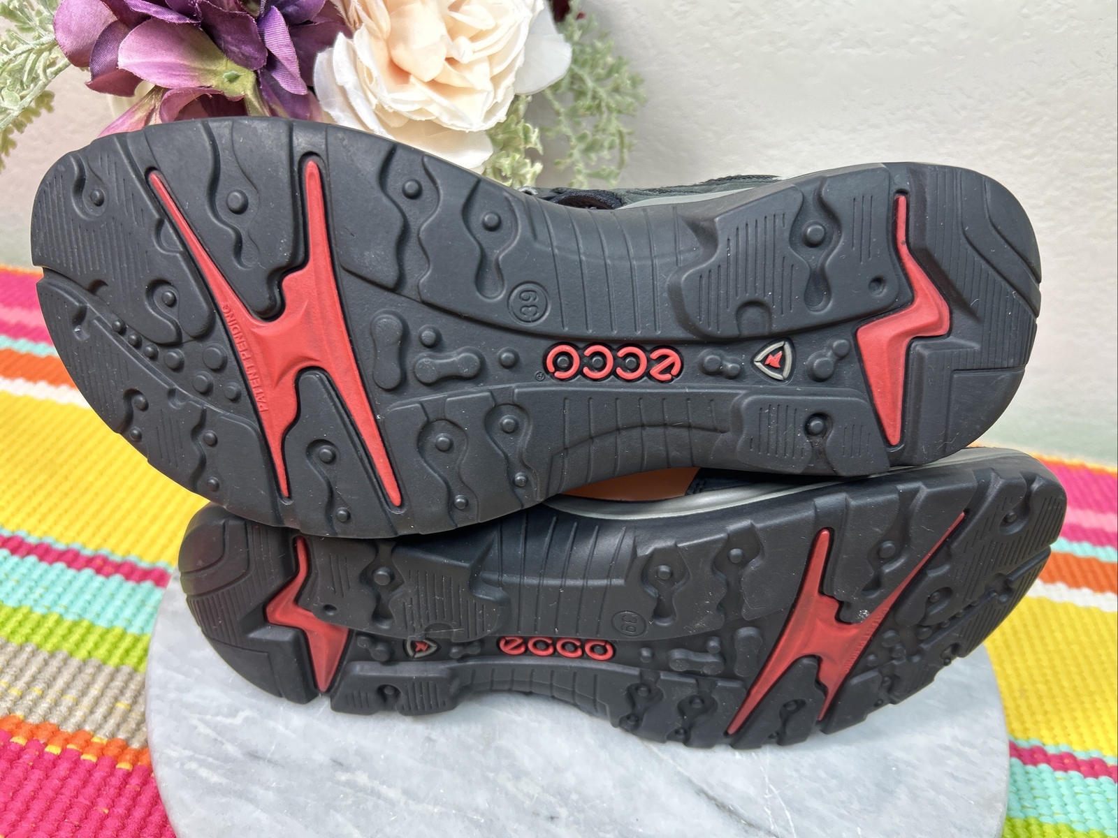 ECCO Receptors Anatomical Wave Footbed Strap Sandals … - Gem