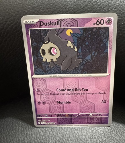 Duskull Shrouded Fable Reverse Holo 018/064 Pokémon TCG Scarlet ...