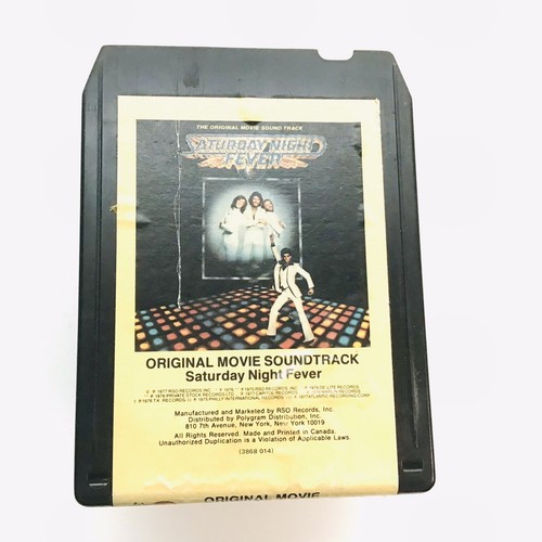 Vintage Saturday Night Fever Original Movie Soundtrack 8 Track Disco ...