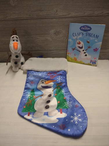 Disney Frozen Olaf Stocking With Plush And Book | eBay