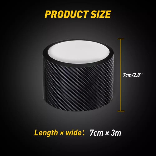 Car Carbon Fiber Vinyl Film Sticker Door Sill Scuff Anti Scratch Tape ...