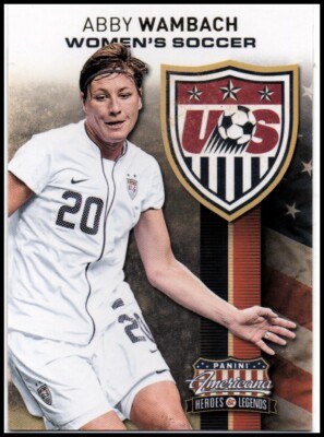 2012 Americana Heroes and Legends US Women's Soccer #1 Abby Wambach ...