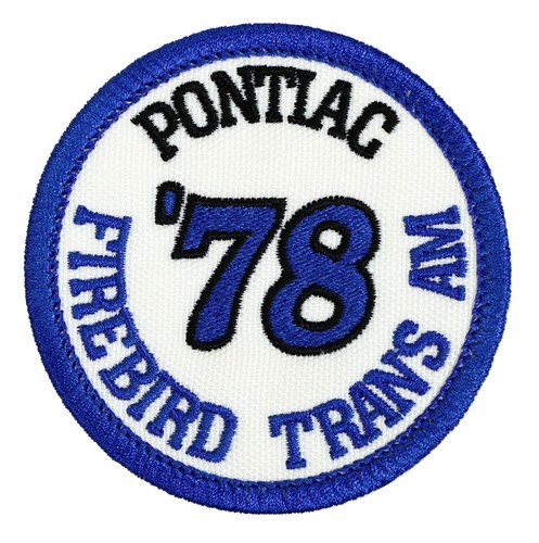 1978 Pontiac Firebird Trans Am Embroidered Patch Ivory/Dark Red Iron-On ...