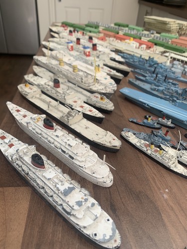 TTA - TRIANG MINIC SHIPS 1-1200 - NAVAL HARBOUR / DOCKYARD SET/ Railway ...