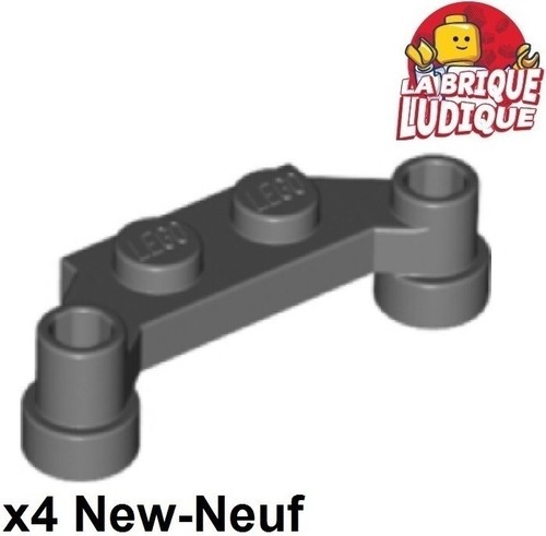 Lego 4x Modified Plate 1x4 Offset Hole Space Dark Gray 4590 NEW | eBay