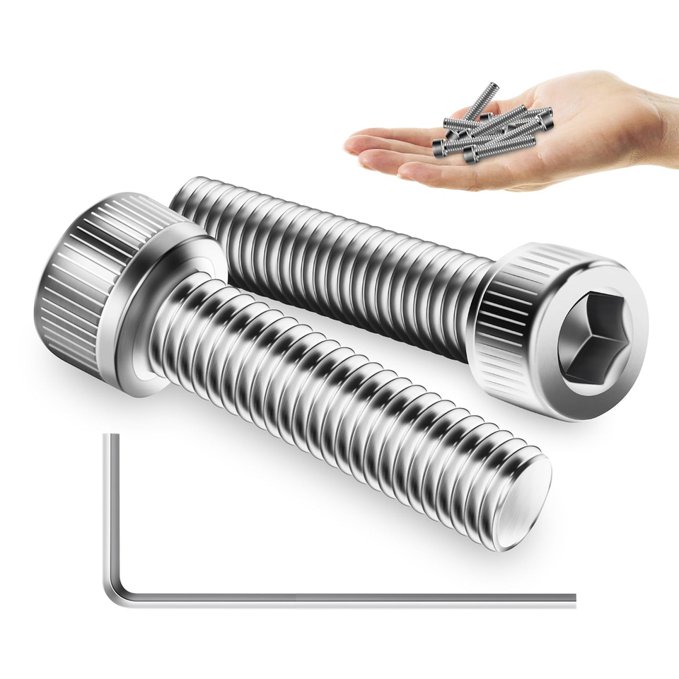 (100Sets) M4 Screw Kit, M4 X 25Mm Socket Head Cap Screws Bolts, 304 ...