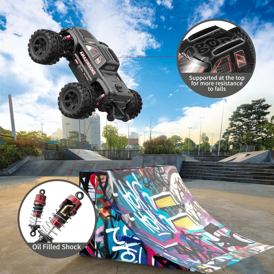 1/14 Brushless RC Cars for Adults Fast 50+ Mph, RC Trucks 4X4 Offroad ...