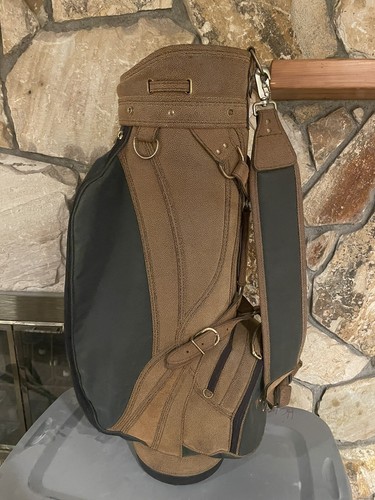 Nice Vintage Golf Bag Snake Skin Design / Green & Brown Golf Club Bag w ...