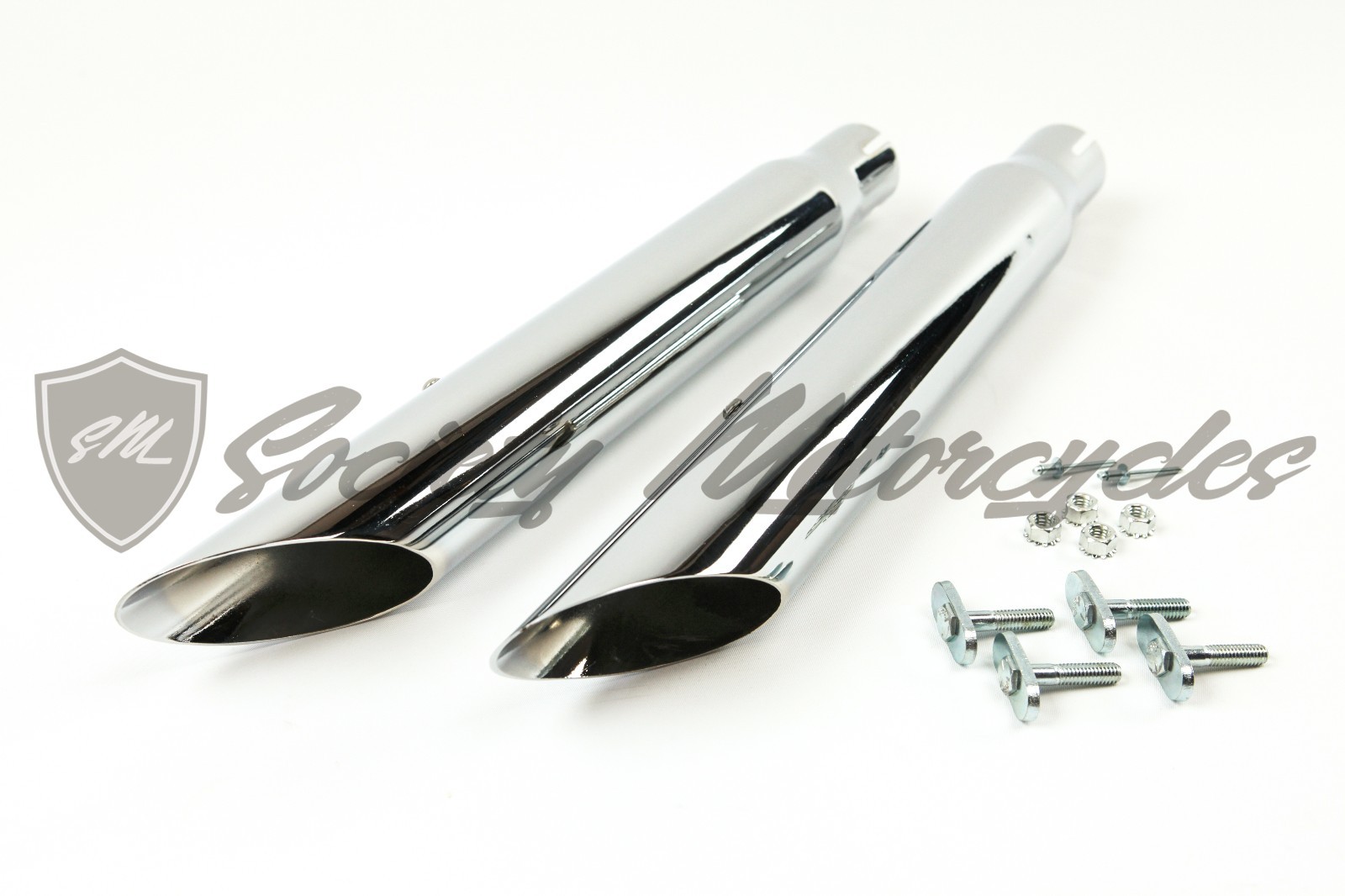 Harley-Davidson Dyna Slash Cut Slice Cut Exhaust System 2.5" Straight ...