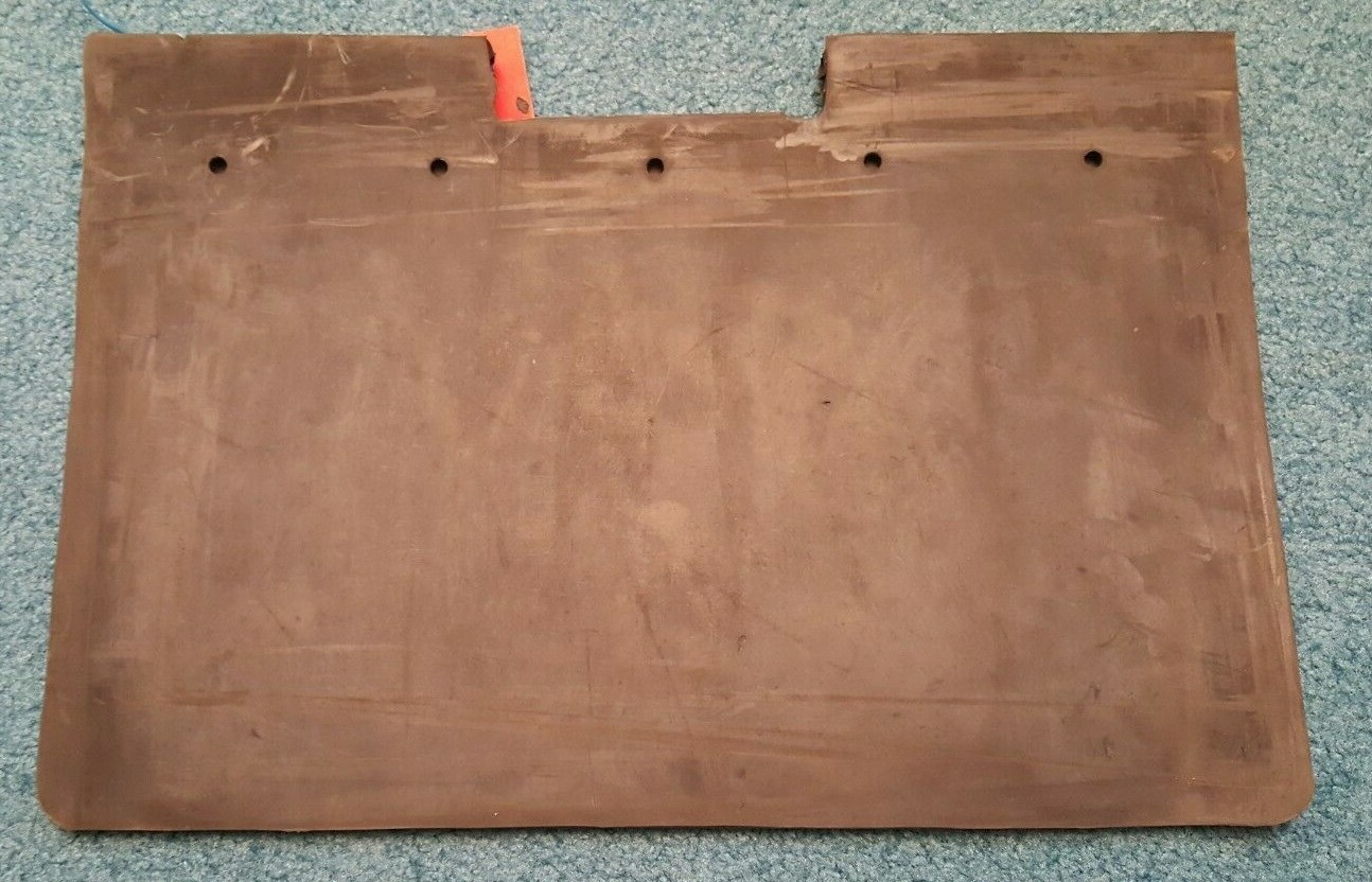 15" Snowmobile MUD FLAP Universal w/ top hinge pin cutouts top corners ...