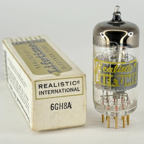 (1) Tested Realistic 6GH8A Tube with Box Gold Pins Japan Triode Cutoff ...