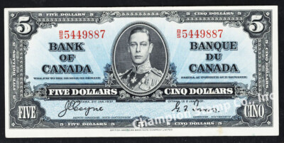 Canada Banknote 5 Dollars Cat No 60c | eBay