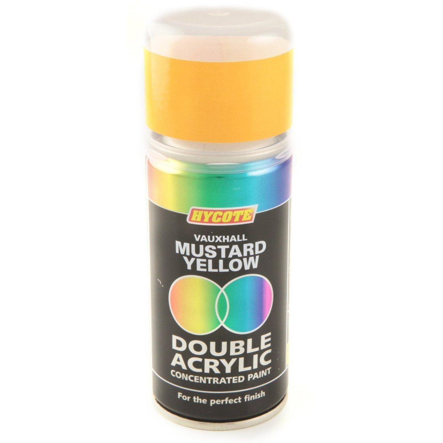 Hycote Vauxhall Mustard Yellow 150ml Double Acrylic Spray Paint Aerosol ...